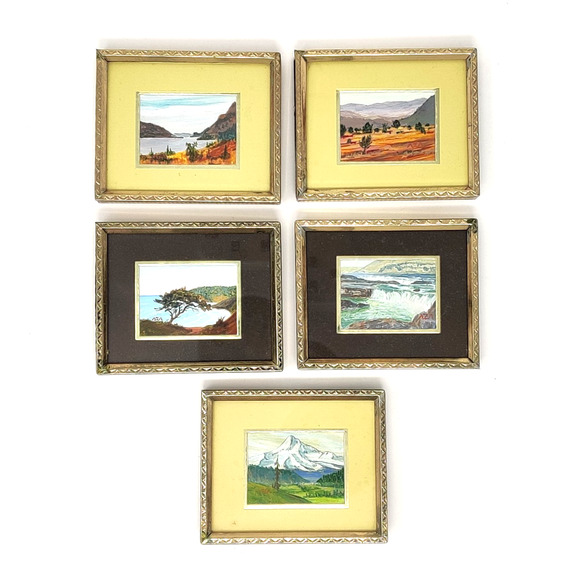 Aatto Z Annala | Art | Set Of 5 Micro Mini Paintings By Aatto Z Annala ...